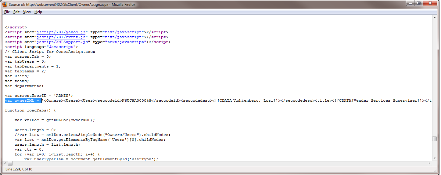 Saleslogix Web Client Issue With User Titles Customer Fx